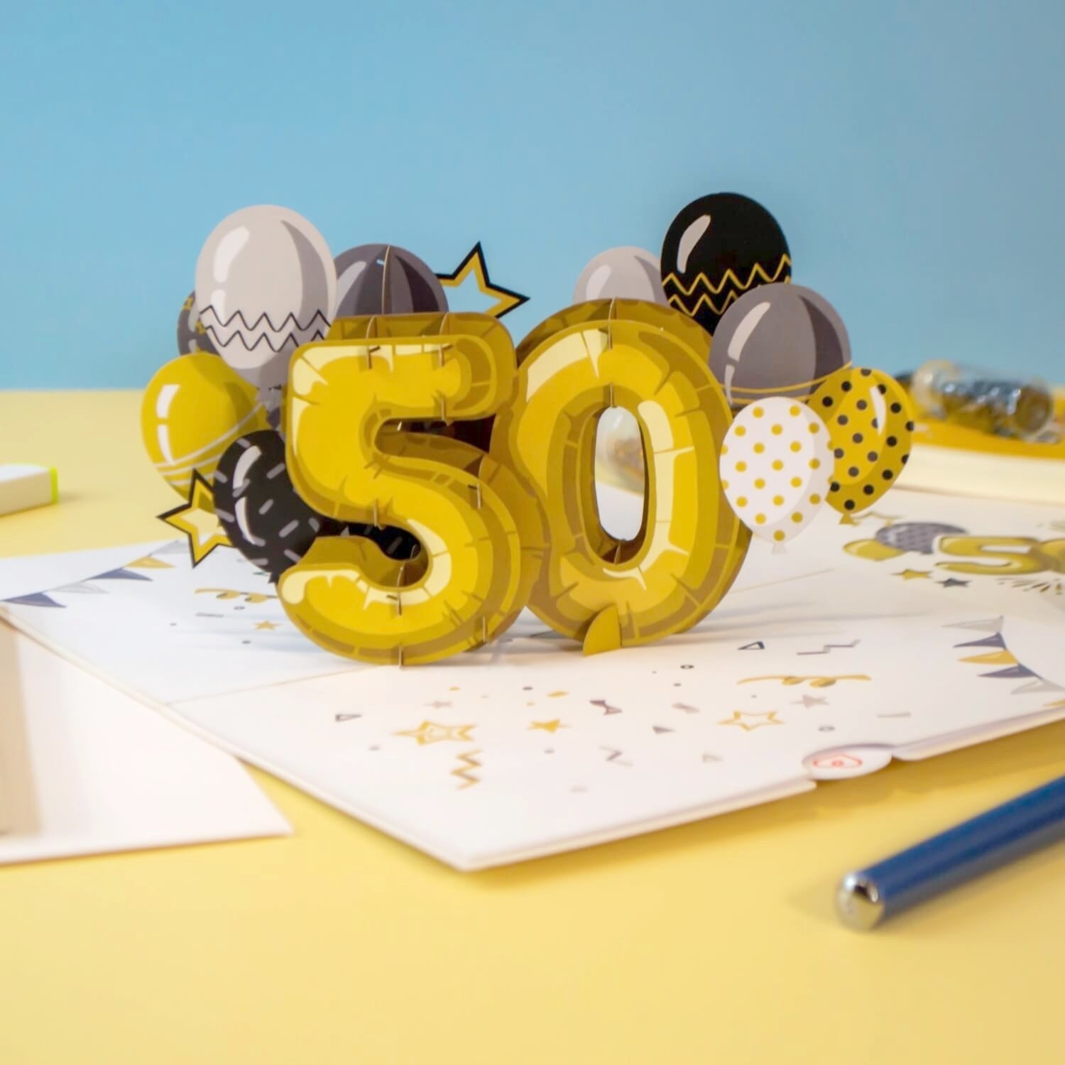 Carte pop-up 50e anniversaire | papercrush